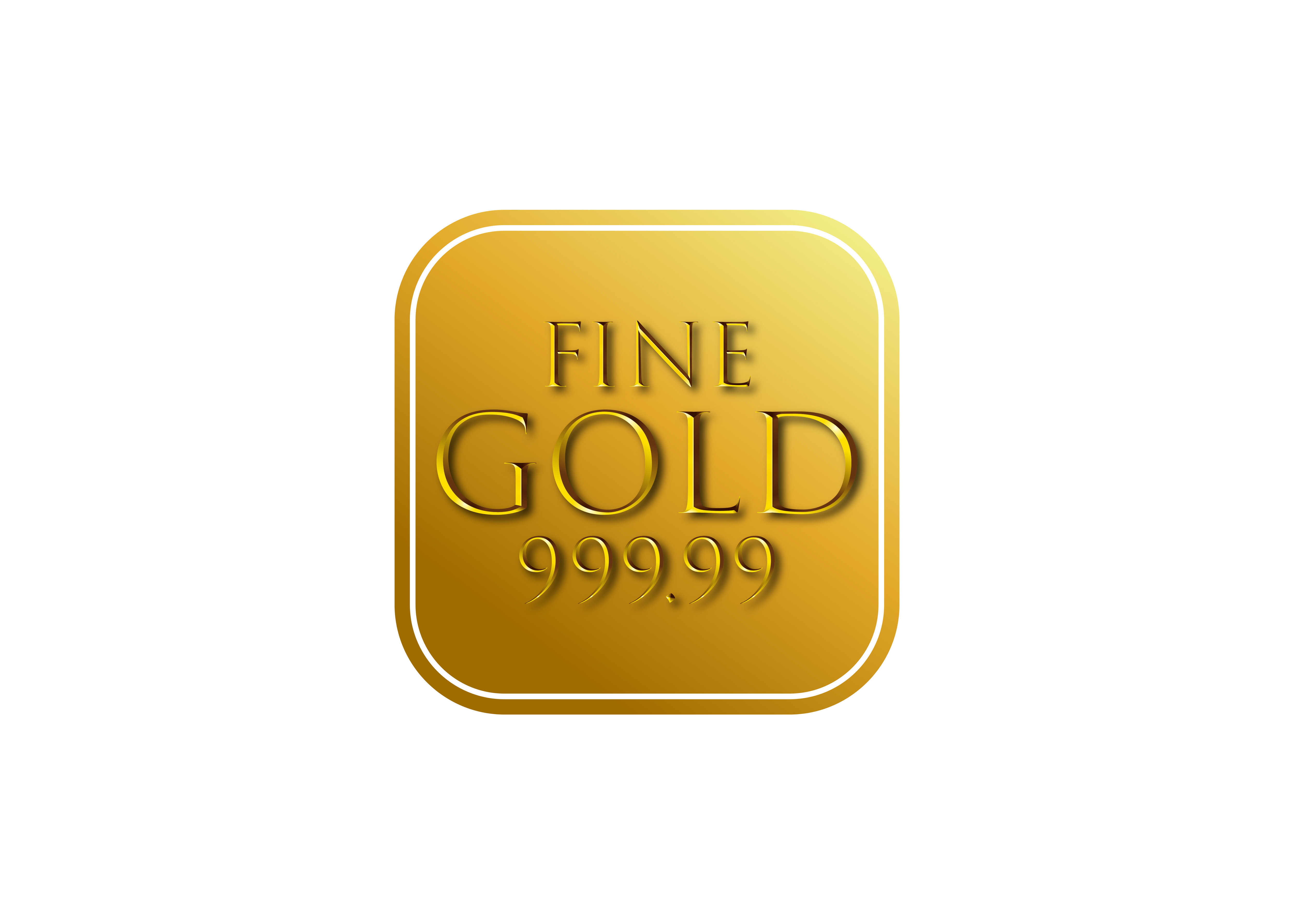 Elegant, Playful Logo Design for Fine Gold 999.99 by DesignDUO | Design ...