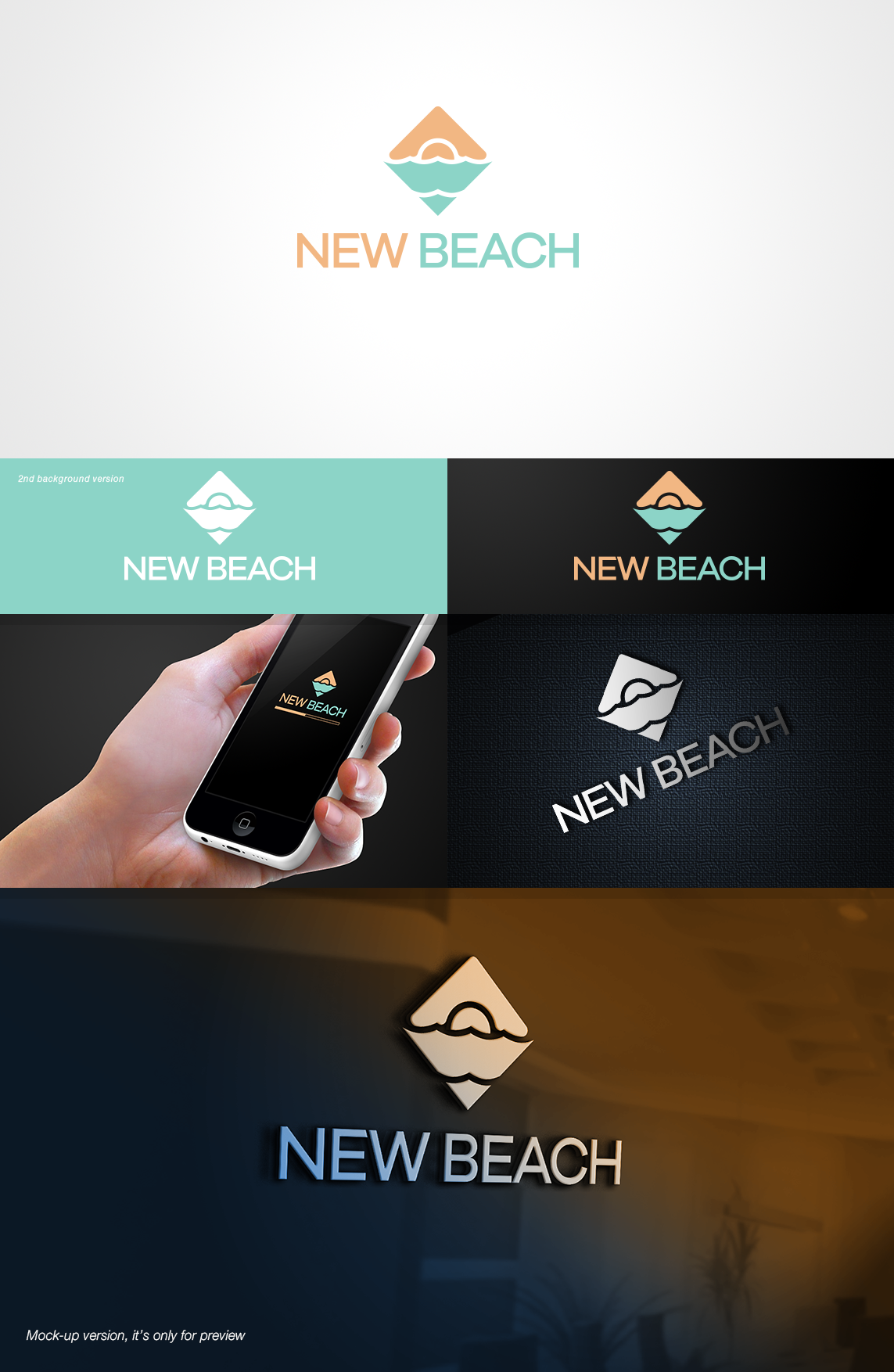 Modern, Professional Logo Design for New Beach by creativerhythm ...