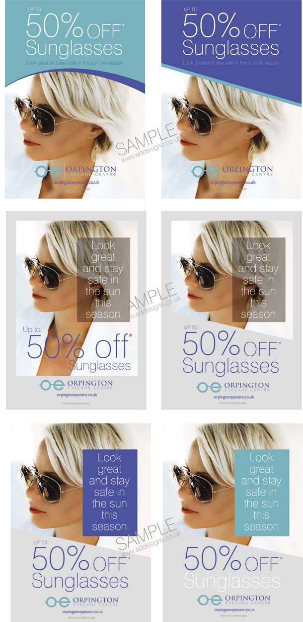 Colorful, Playful, Optician Poster Design for a Company by the artworks ...