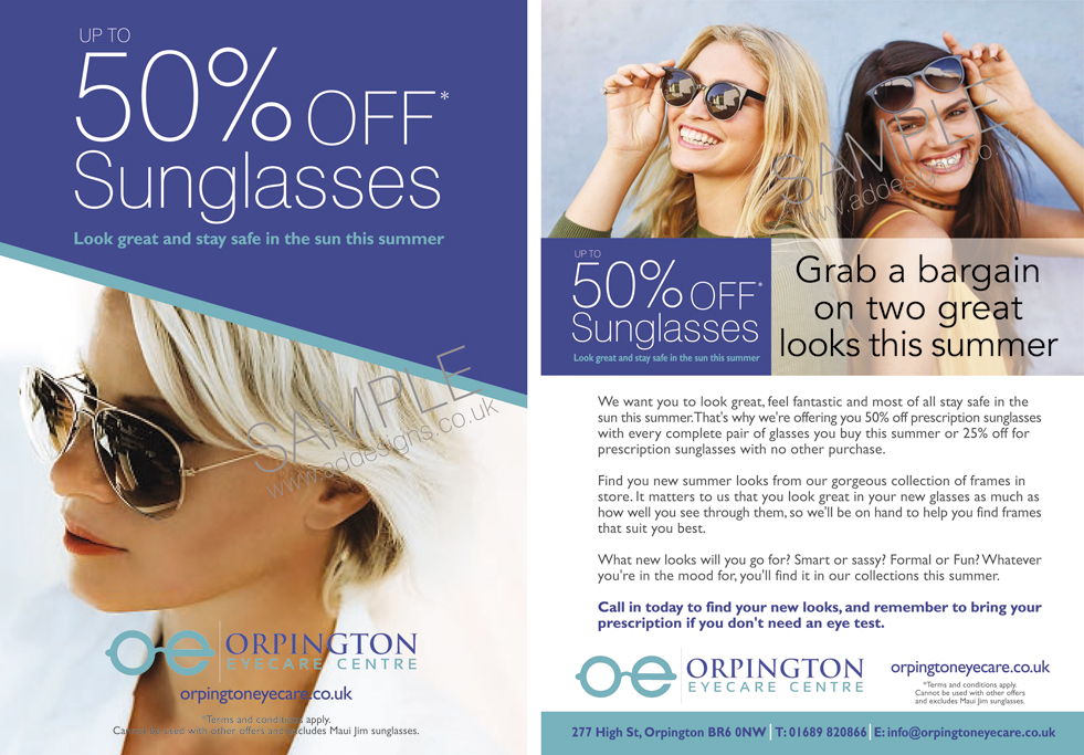 Colorful, Playful, Optician Poster Design for a Company by the artworks ...