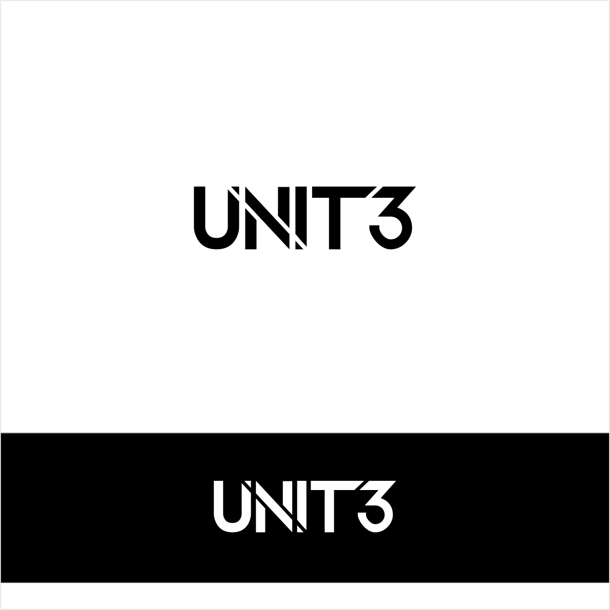 Elegant, Playful, Entertainment Industry Logo Design for UNIT 3 by ...