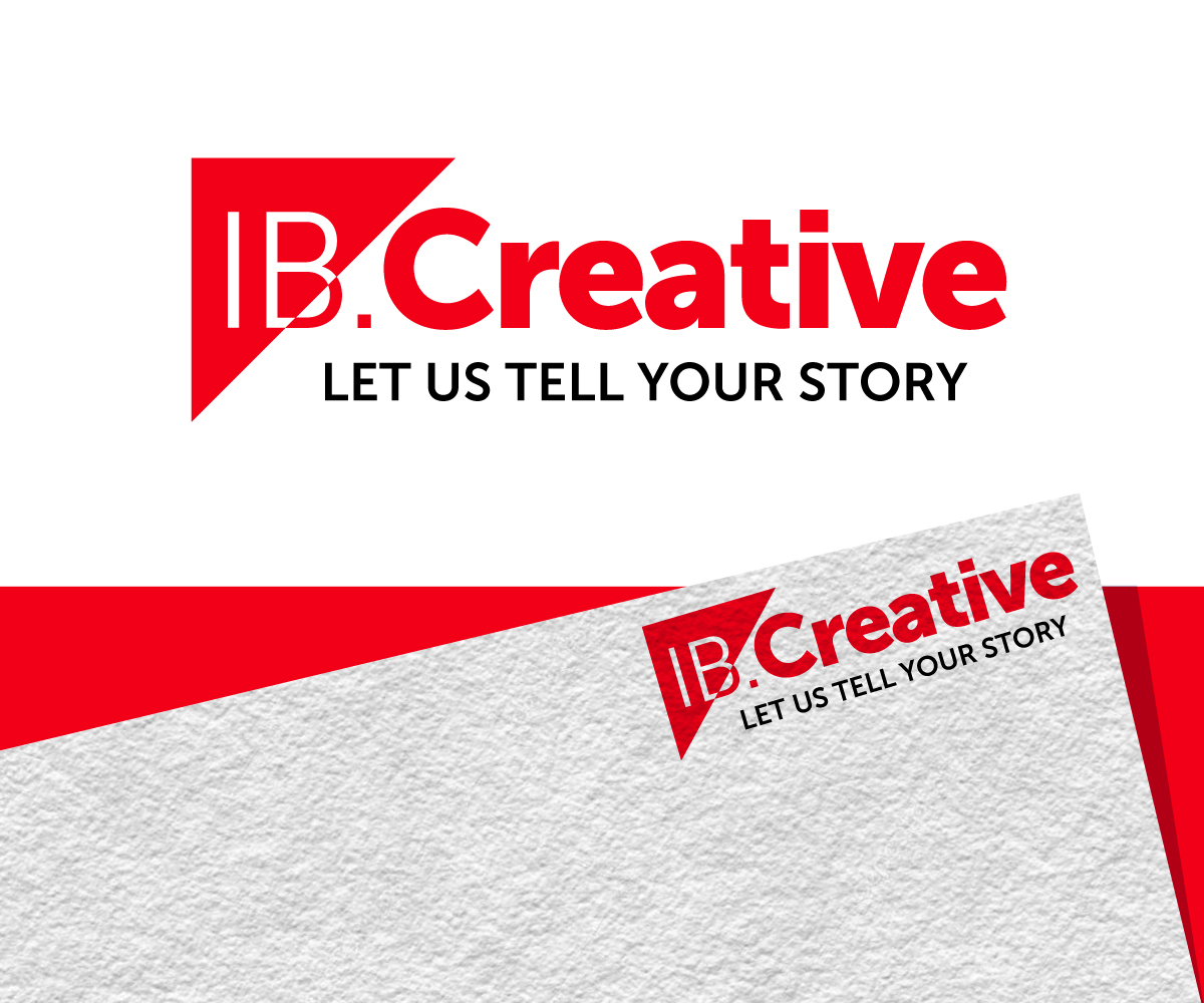 Modern, Colorful Logo Design for IB.Creative - Tag line "Let us tell ...
