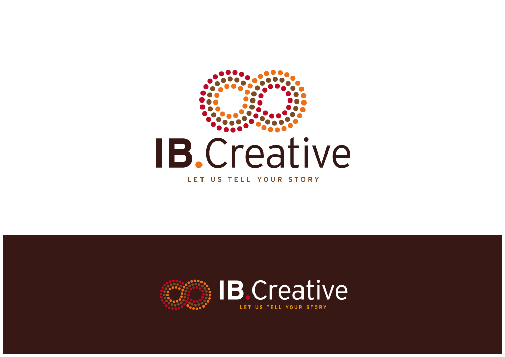 Modern, Colorful Logo Design for IB.Creative - Tag line "Let us tell ...