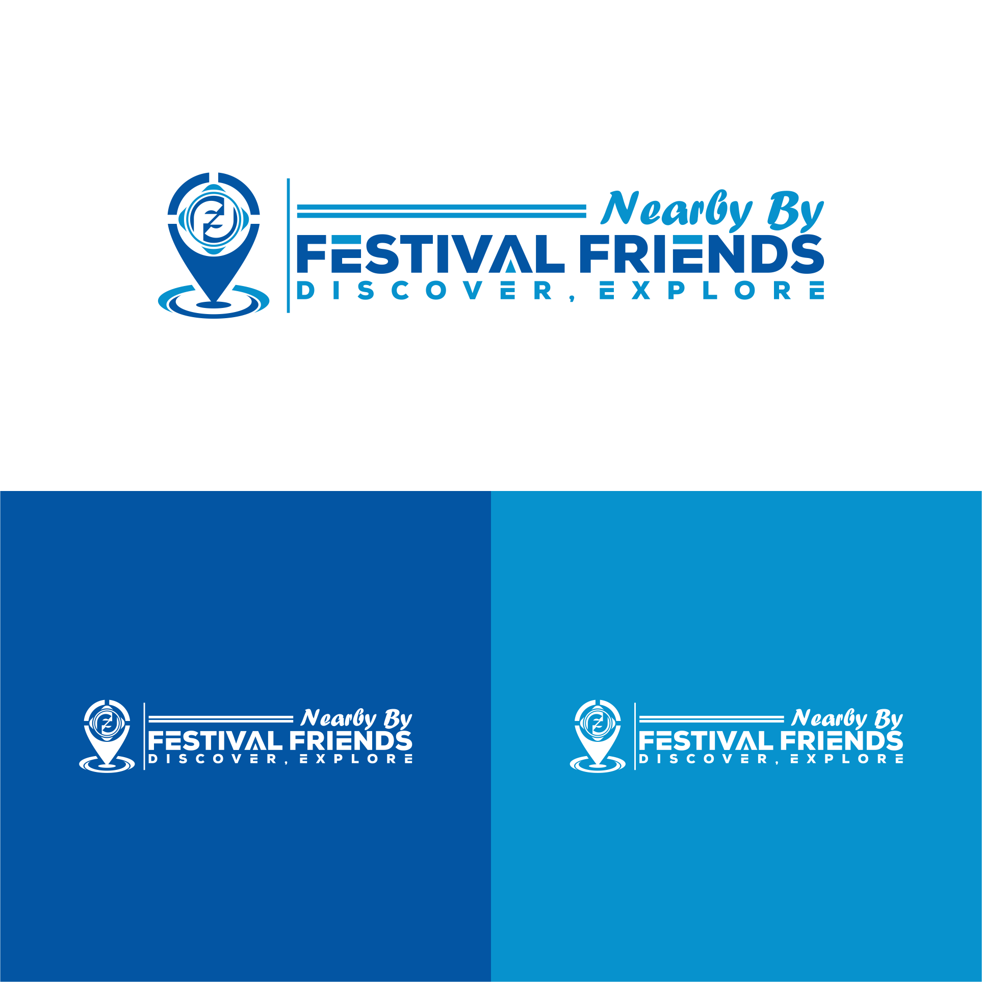 Bold, Modern, Business Directory Logo Design for Nearby by Festival ...