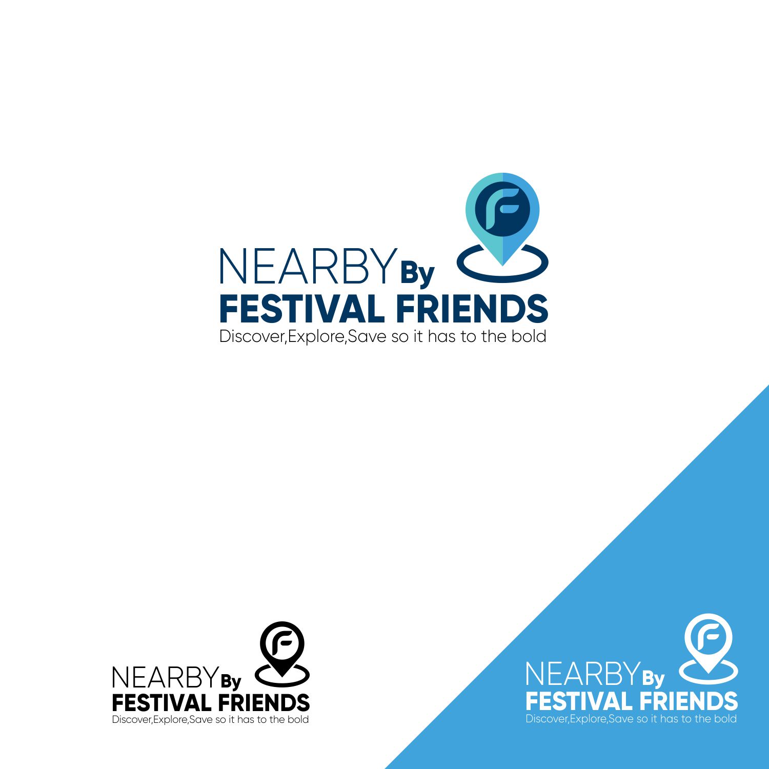 Bold, Modern, Business Directory Logo Design for Nearby by Festival ...