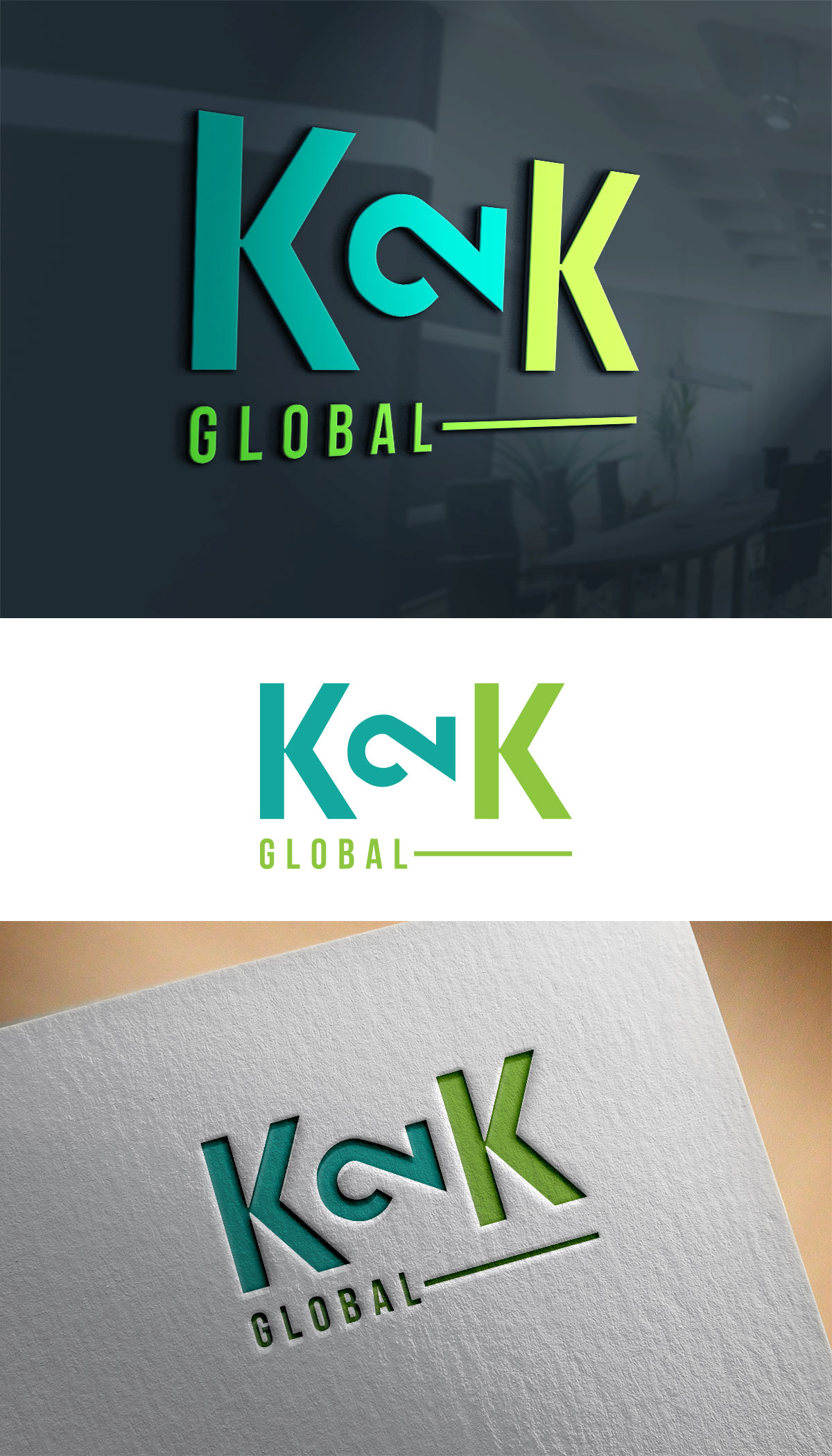 Bold, Modern Logo Design for K2K Global by logograph | Design #23688188