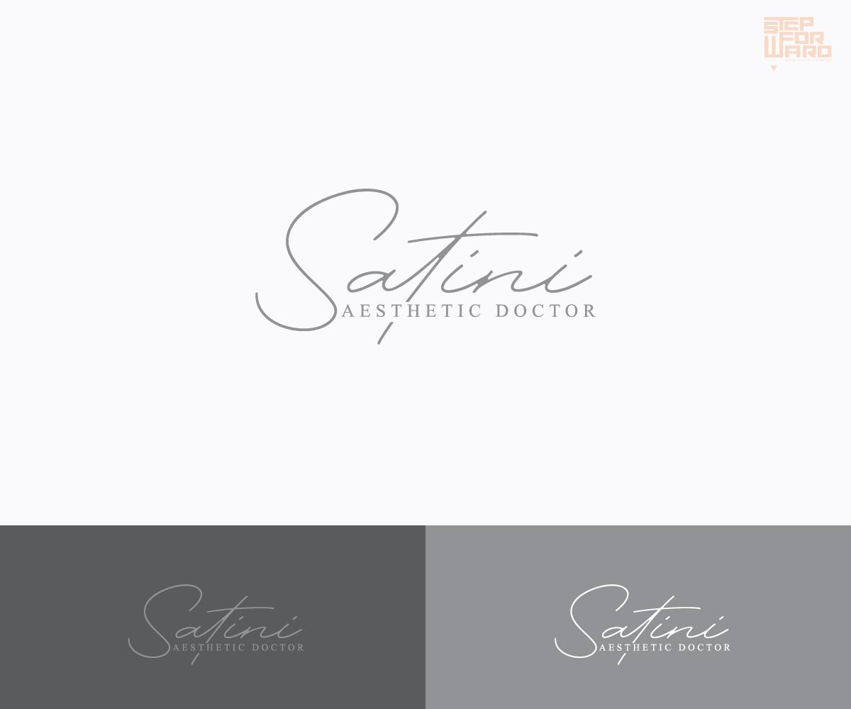 Elegant, Playful Logo Design for Satini Aesthetic Doctor by step ...