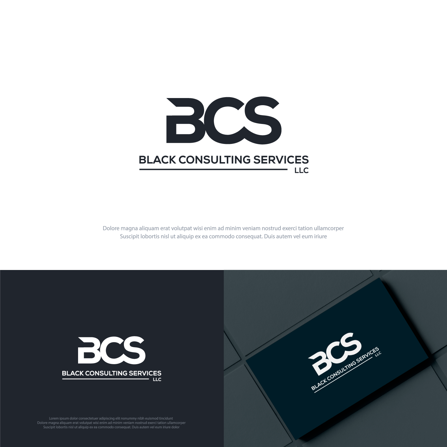 Professional, Serious Logo Design for Black Consulting Services, LLC ...