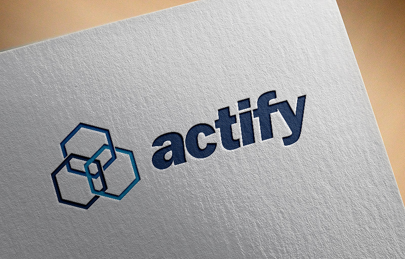 Modern, Masculine Logo Design for Logo 1: Actify Logo 2: SpinFire Logo ...