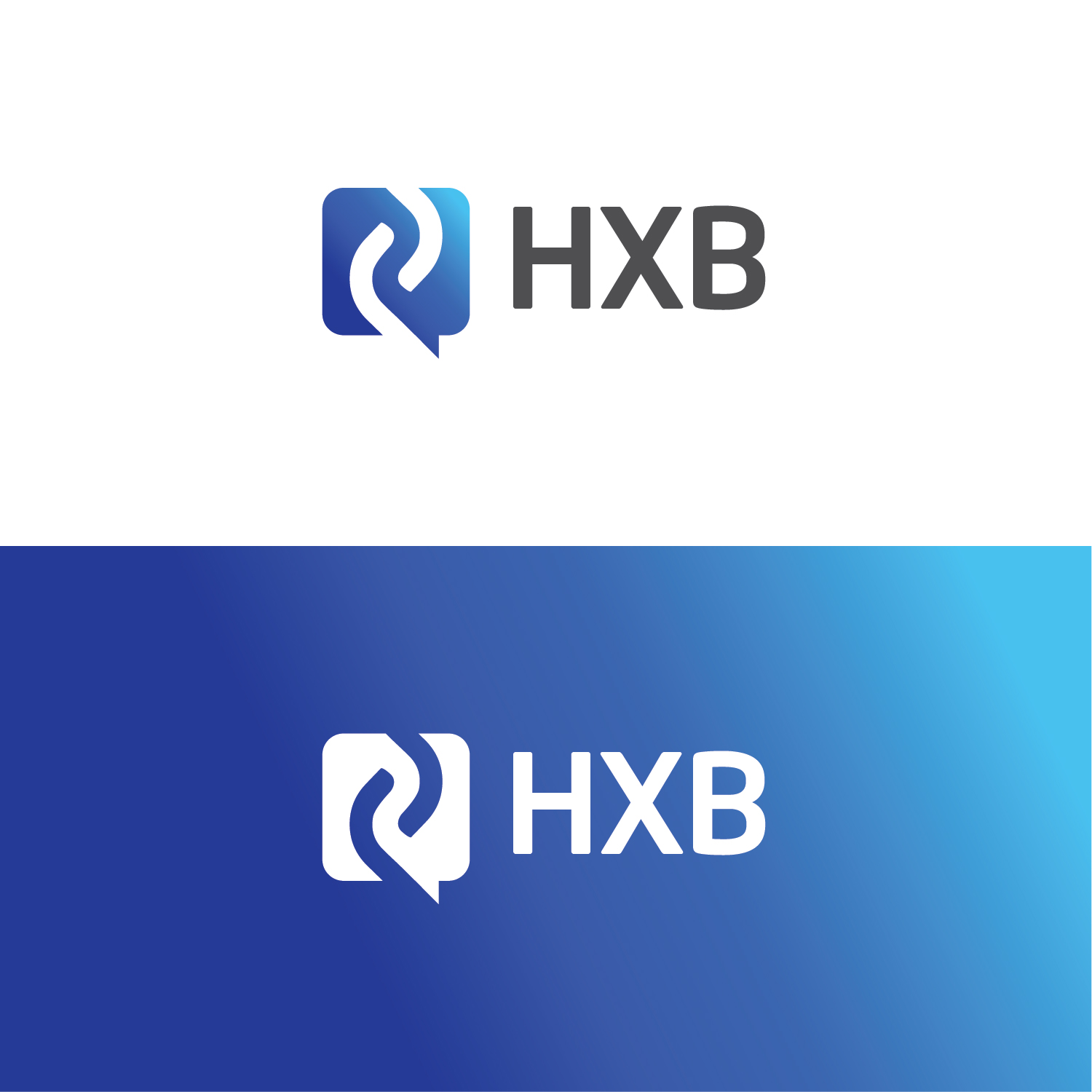 Modern, Colorful Logo Design for HXB by Muhammad Imran 3 | Design #23662743
