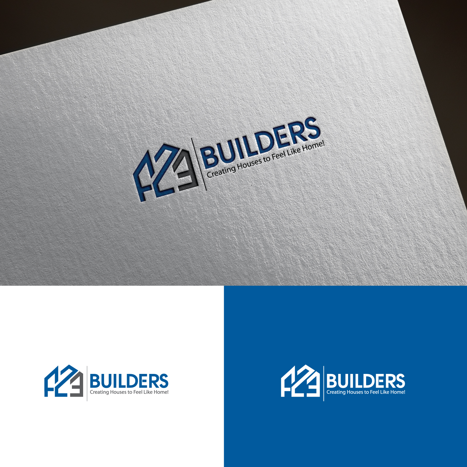 Logo Design for A2E Builders "Creating Houses to Feel Like Home!" by ...