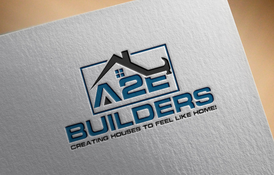 Logo Design for A2E Builders "Creating Houses to Feel Like Home!" by ...