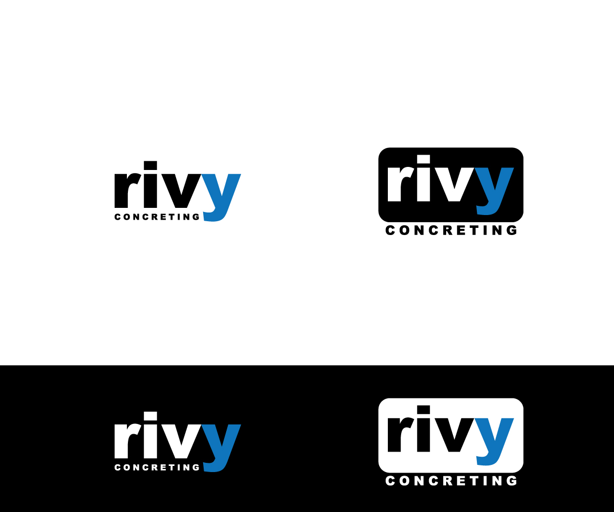 Modern, Professional, Concreter Logo Design for rivy CONCRETING by ...