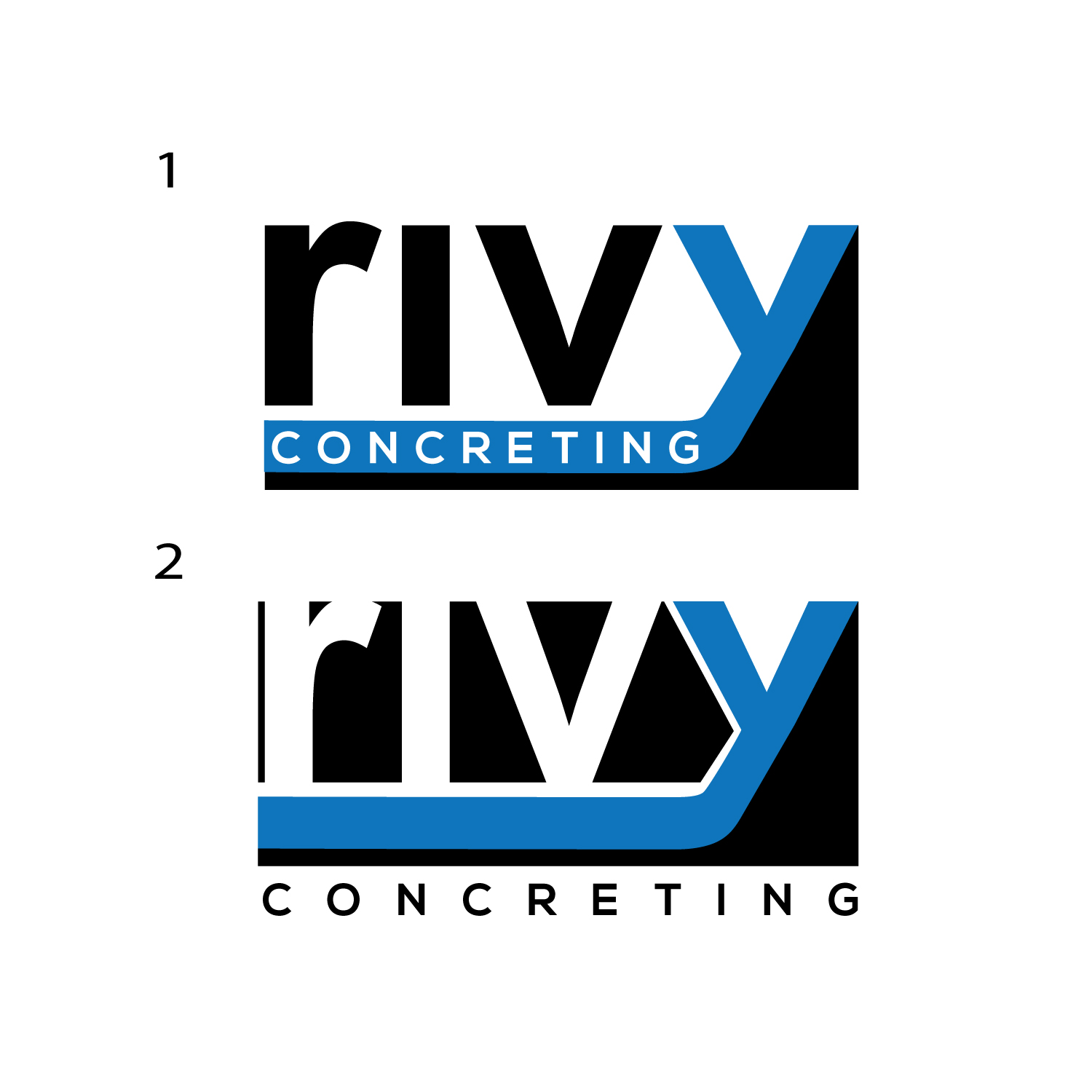Modern, Professional, Concreter Logo Design for rivy CONCRETING by geni ...