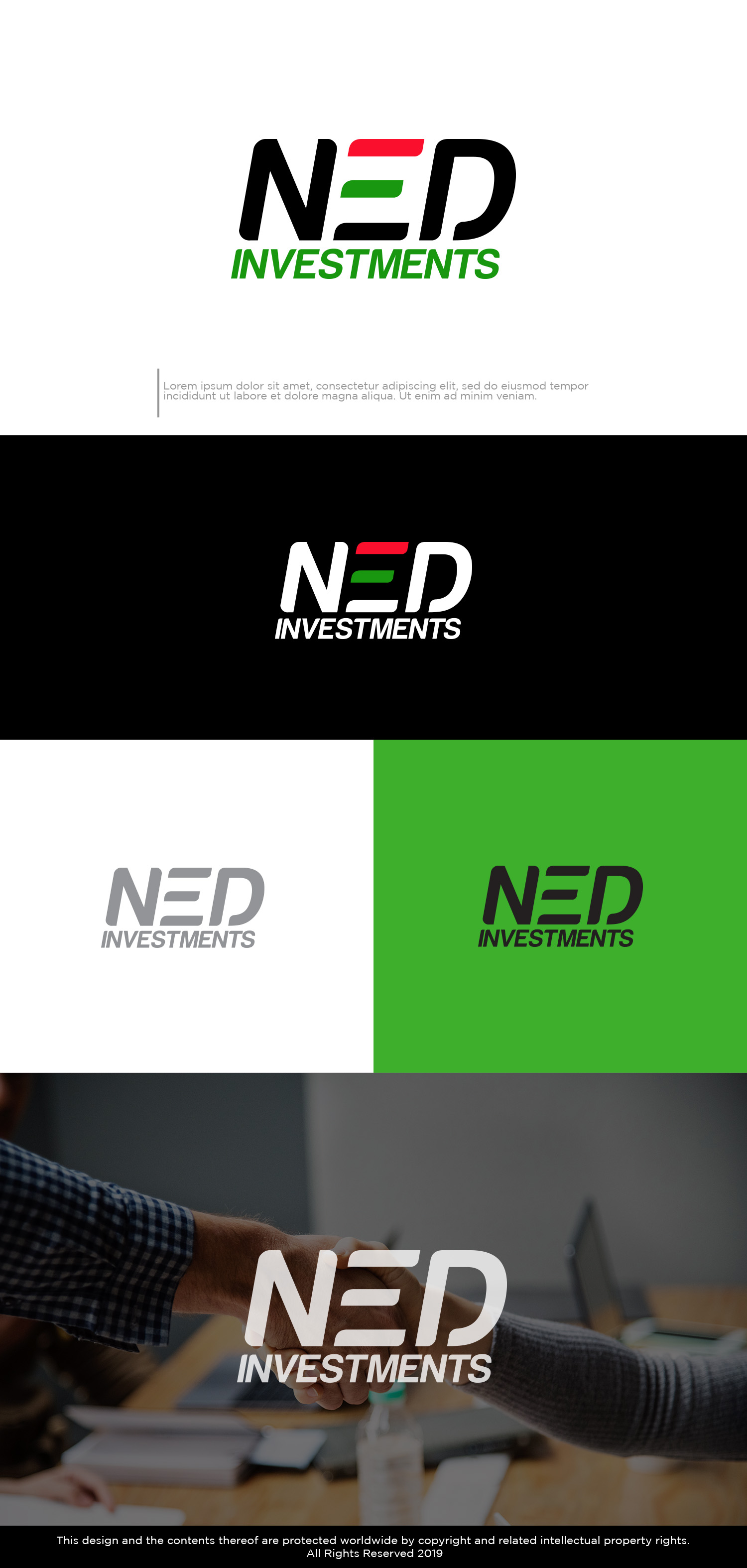 Upmarket, Serious, Investment Logo Design for ned investments by Kim Ji ...