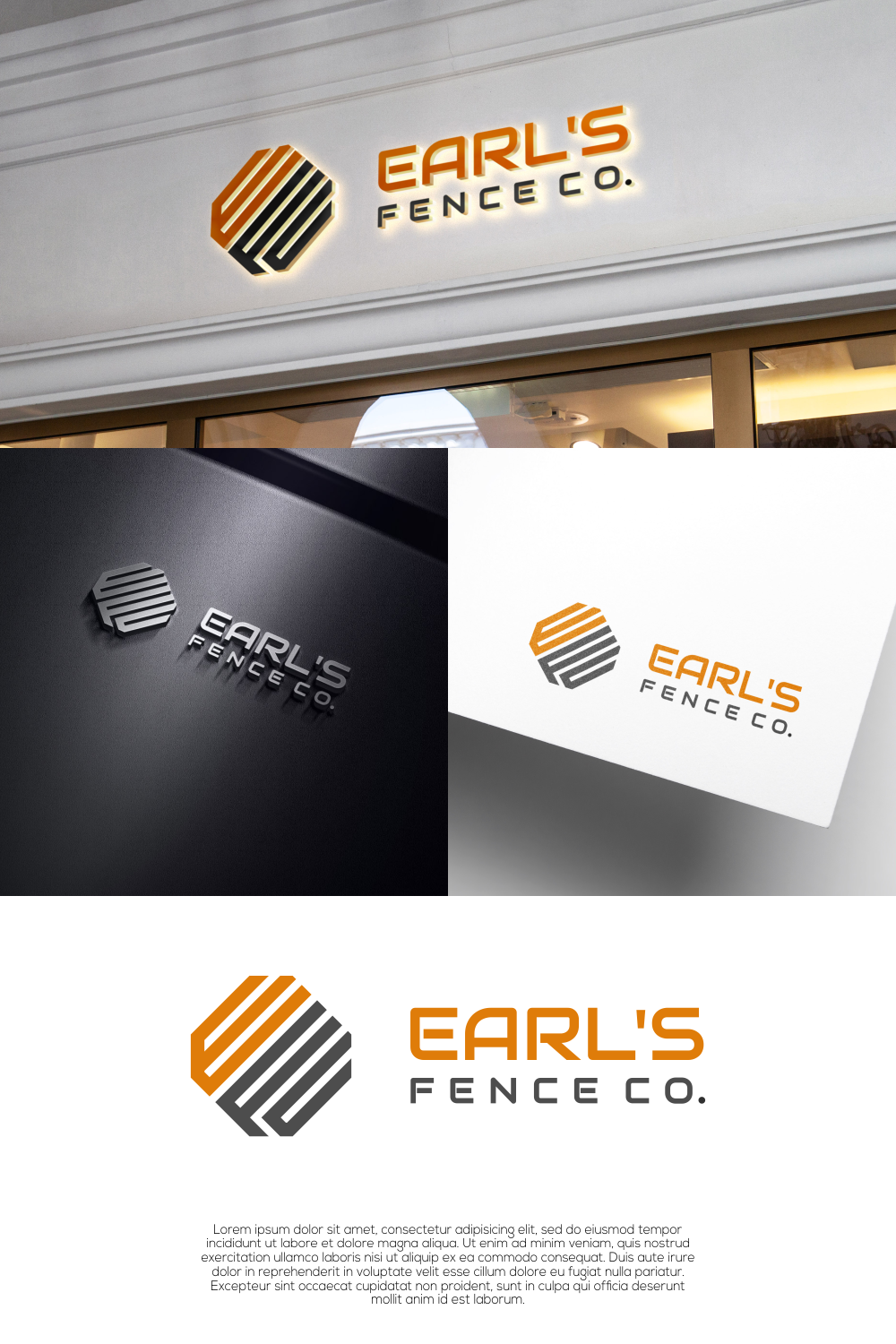Bold, Serious, Construction Company Logo Design for Earl's Fence Co. by ...