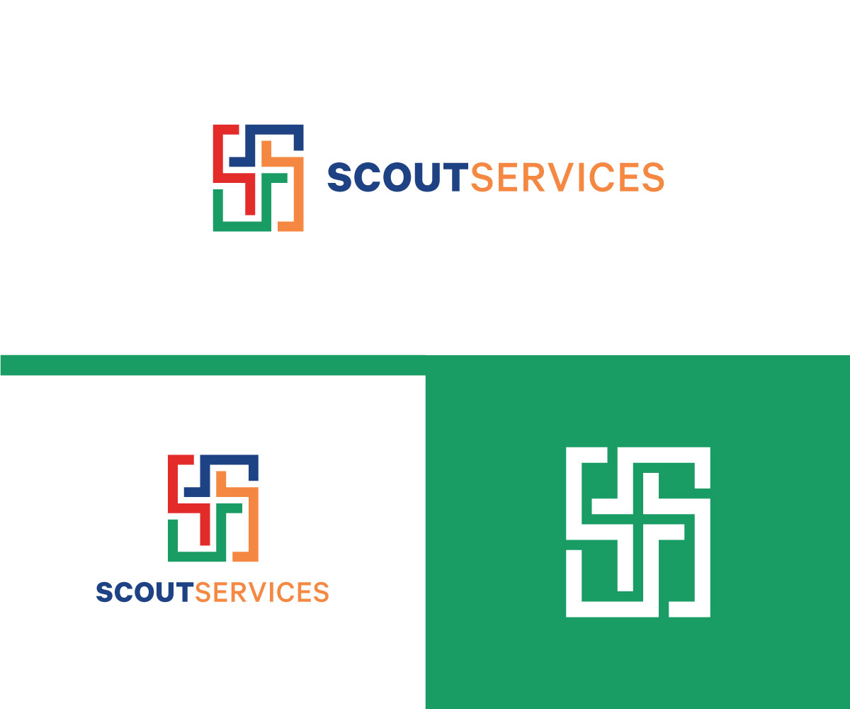 Bold, Masculine Logo Design for scout communication services llc ...