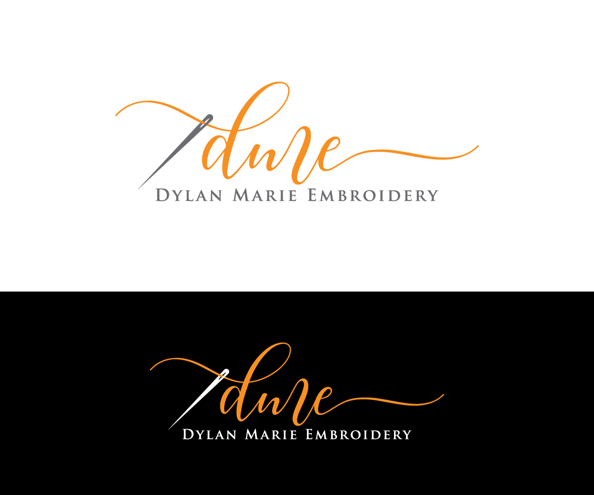Modern, Upmarket, Embroidery Logo Design for DME Dylan Marie Embroidery ...