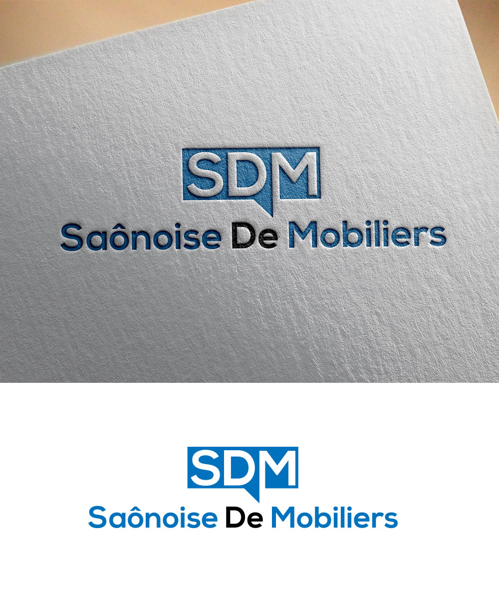 Logo Design for SDM - Saônoise De Mobiliers by zainy gill | Design ...
