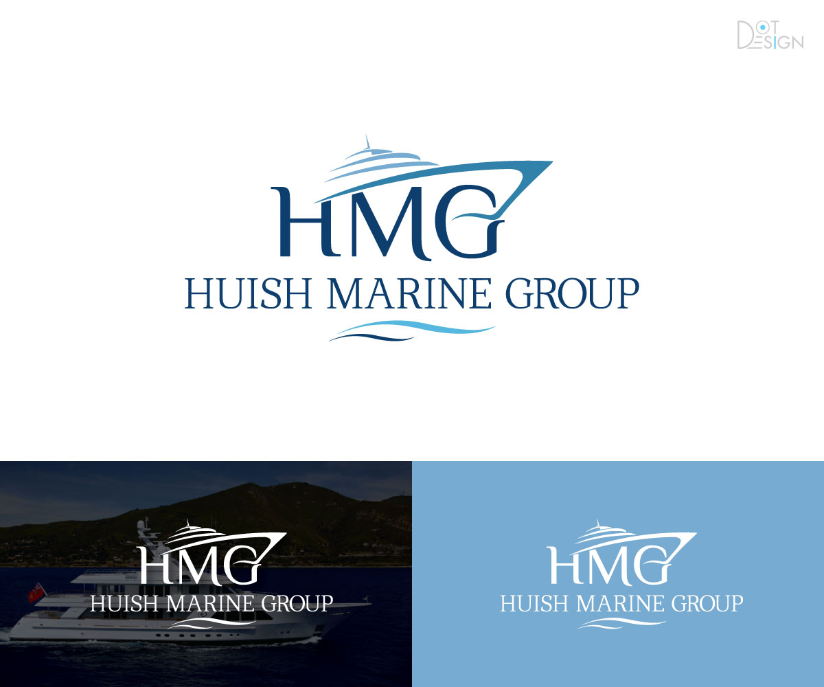Logo Design for Huish marine group HMG by Dot Design 3 | Design #23749815