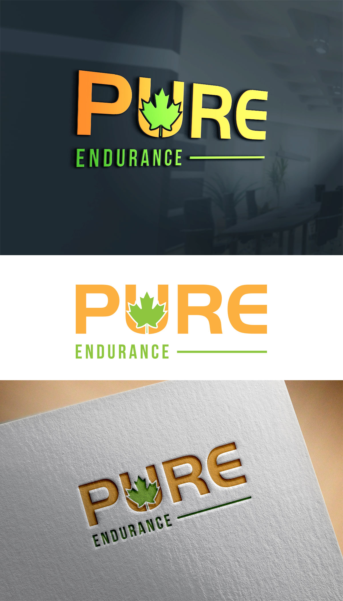 Logo Design for Pure Endurance by logograph | Design #23820131