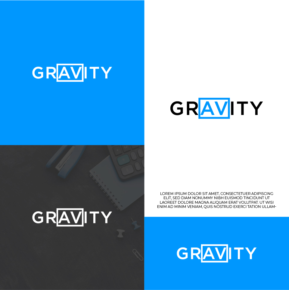 Masculine, Upmarket Logo Design for GrAVity by Shirin Studio | Design ...