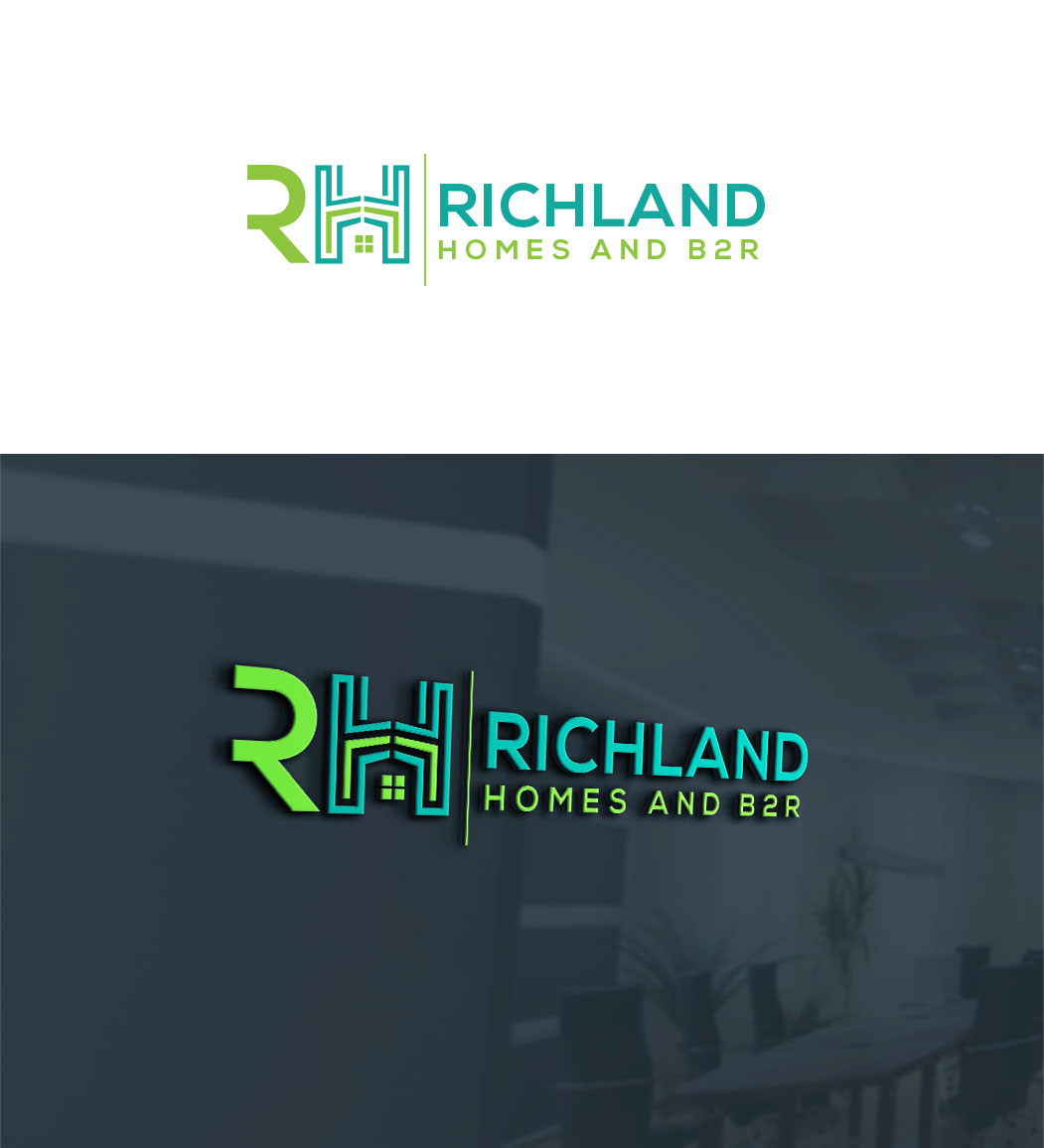 Logo Design for RH and/or Richland Homes and B2R by design new | Design ...