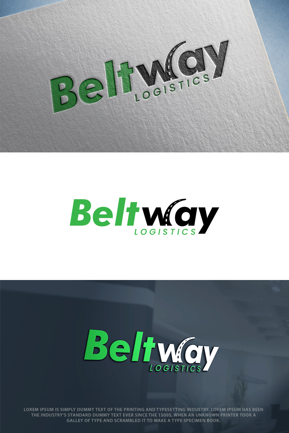 Modern, Bold, Light Industrial Logo Design for Beltway Logistics by ...