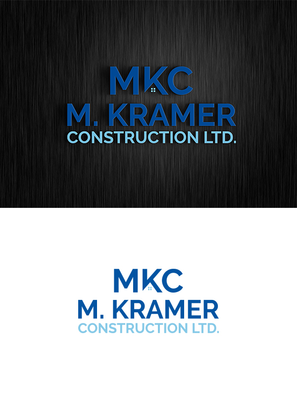 Modern, Masculine, Construction Company Logo Design for M. Kramer ...