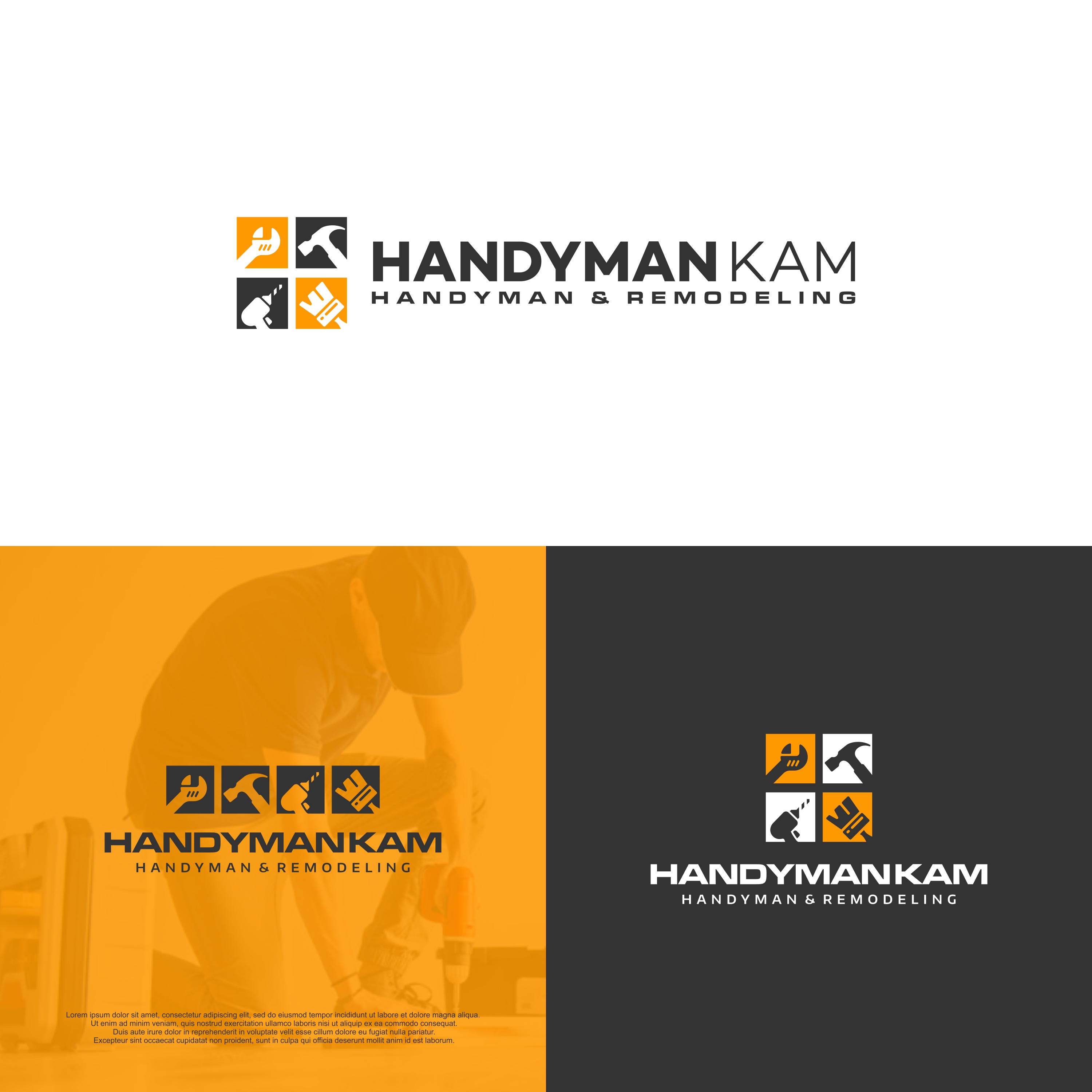 Modern, Professional, Handyman Logo Design for Handyman Kam by ...