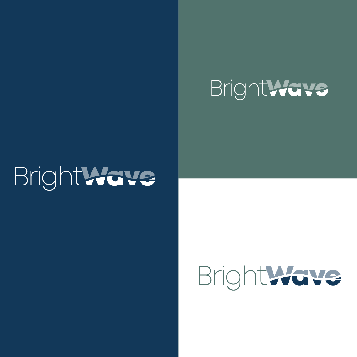Modern, Colorful Logo Design for BrightWave by Fanol Ademi | Design ...