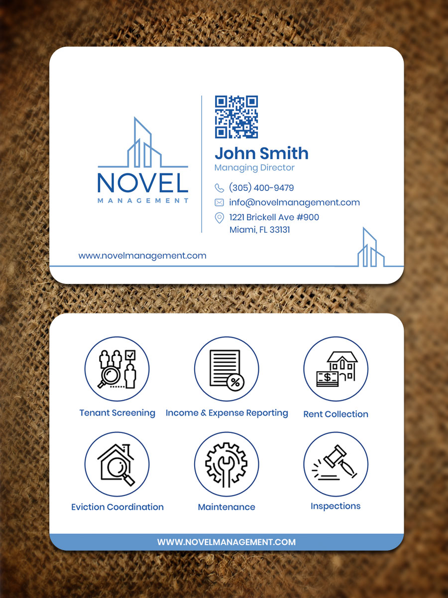 Modern, Professional, Property Management Business Card Design for a ...