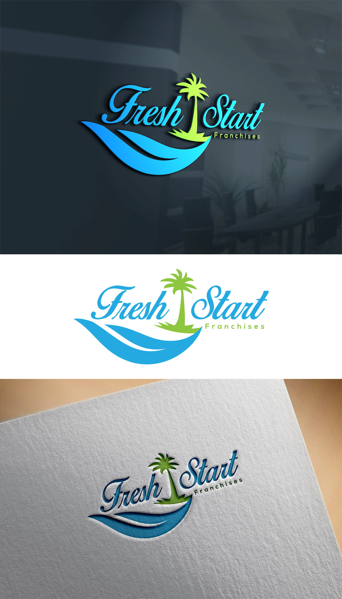 Elegant, Modern, Franchise Operator Logo Design for Fresh Start smaller ...