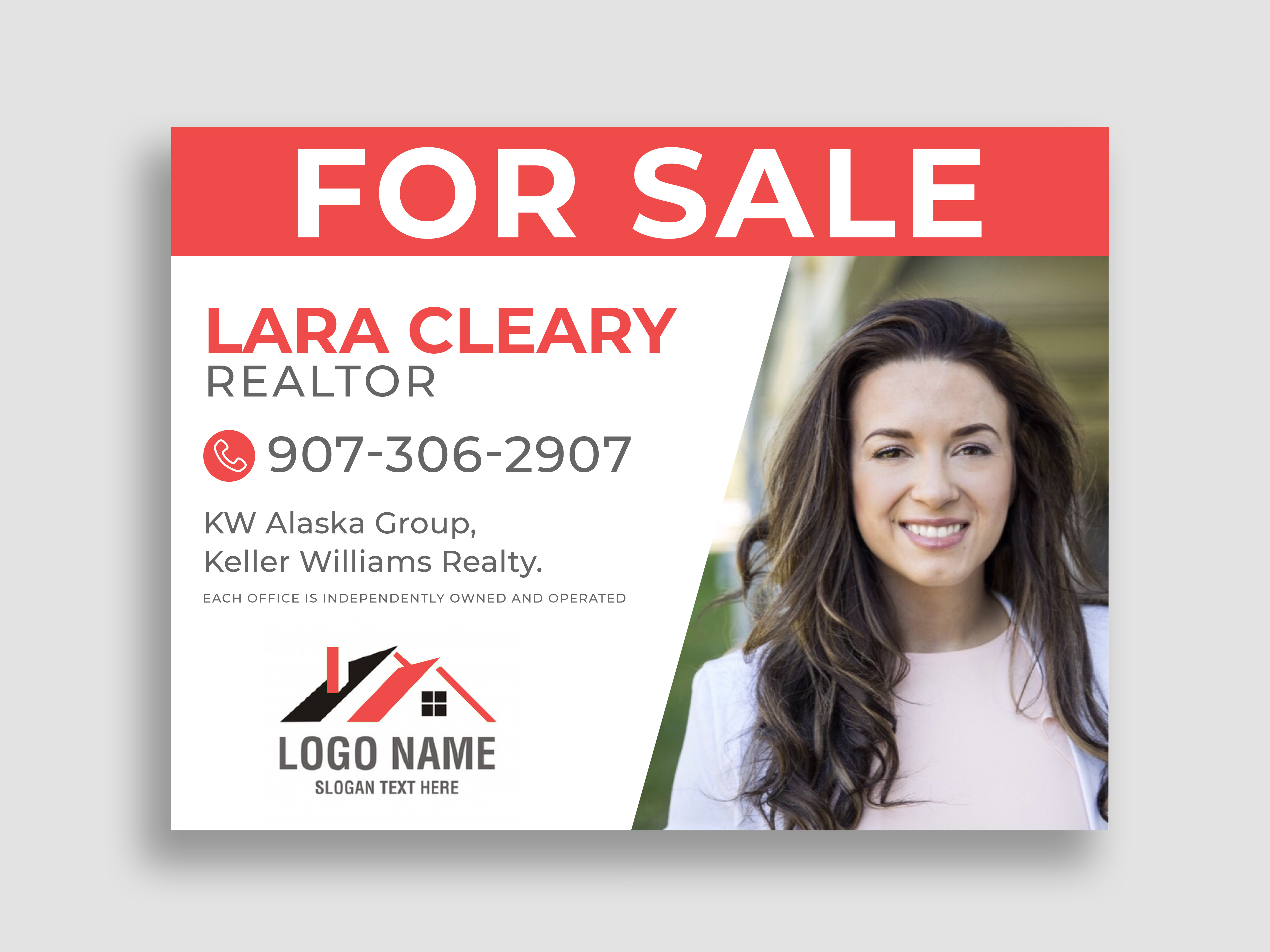 Elegant, Modern, Real Estate Agent Logo Design for Lara Cleary Real ...