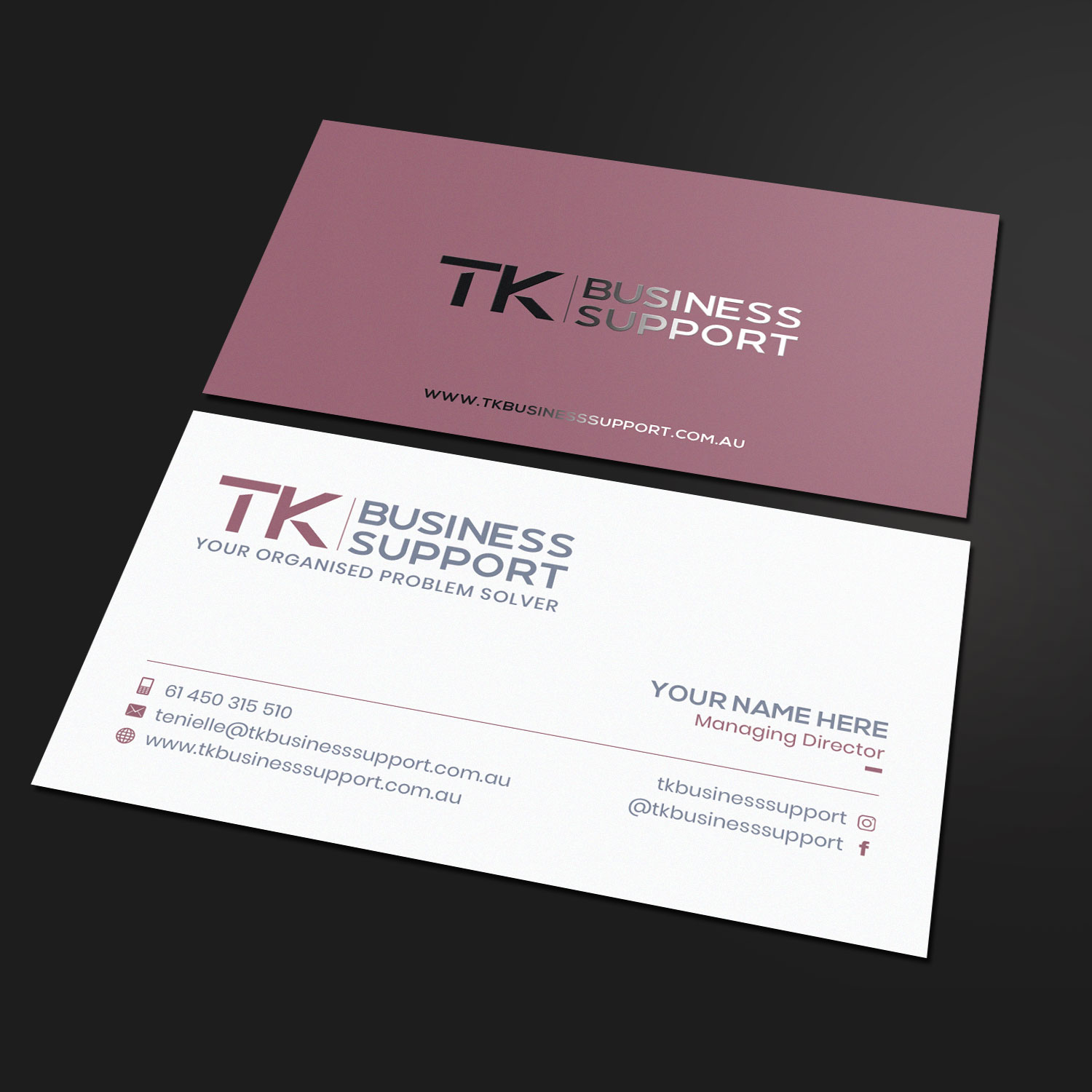 Elegant, Professional, Virtual Assistant Business Card Design for a ...