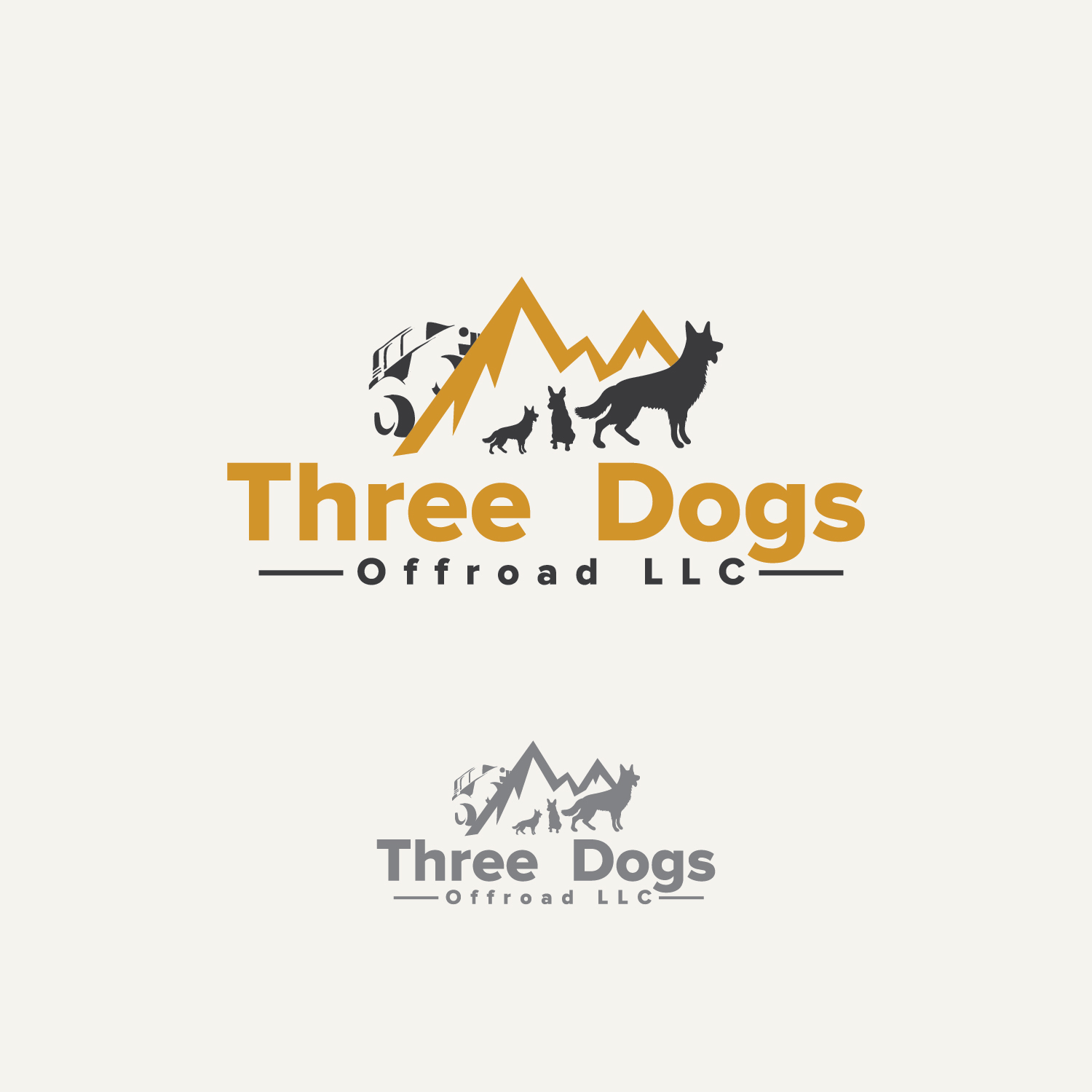 Playful, Modern Logo Design for Three Dogs Offroad LLC by Maxo-Biz ...