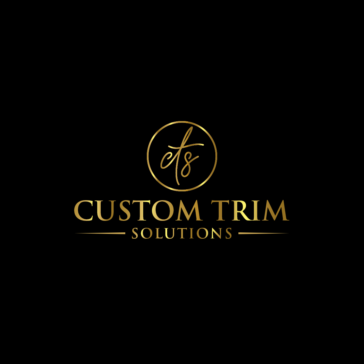 Serious, Modern, Woodworking Logo Design for CTS Custom Trim Solutions ...