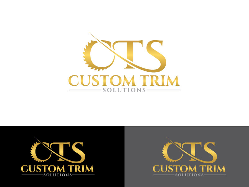 Serious, Modern, Woodworking Logo Design for CTS Custom Trim Solutions ...