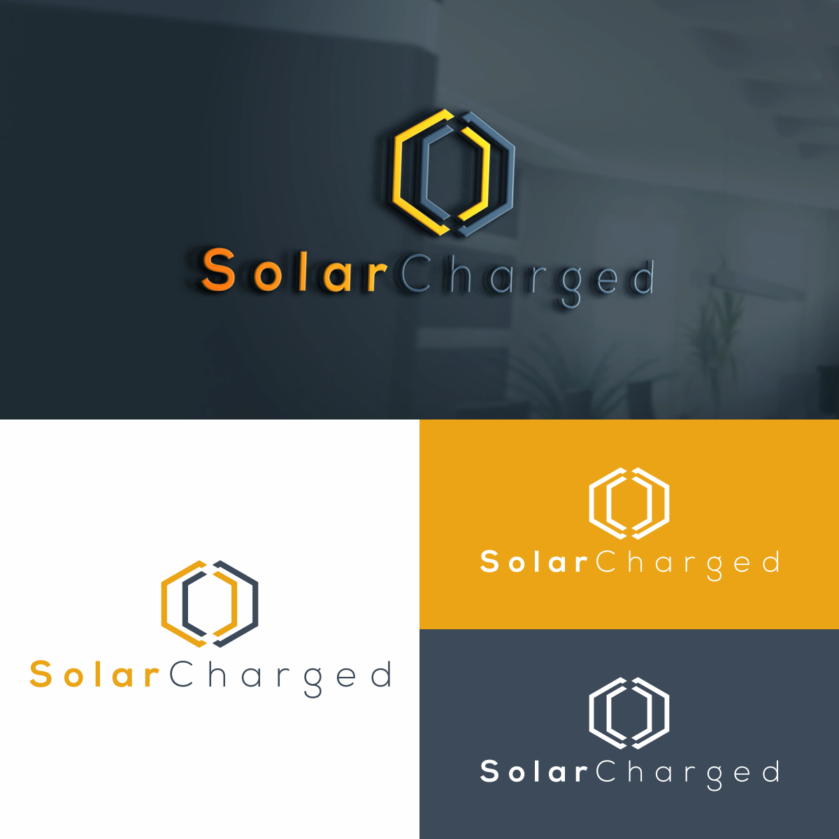 Bold, Playful, Solar Energy Logo Design for Business name: SOLARCHARGED ...