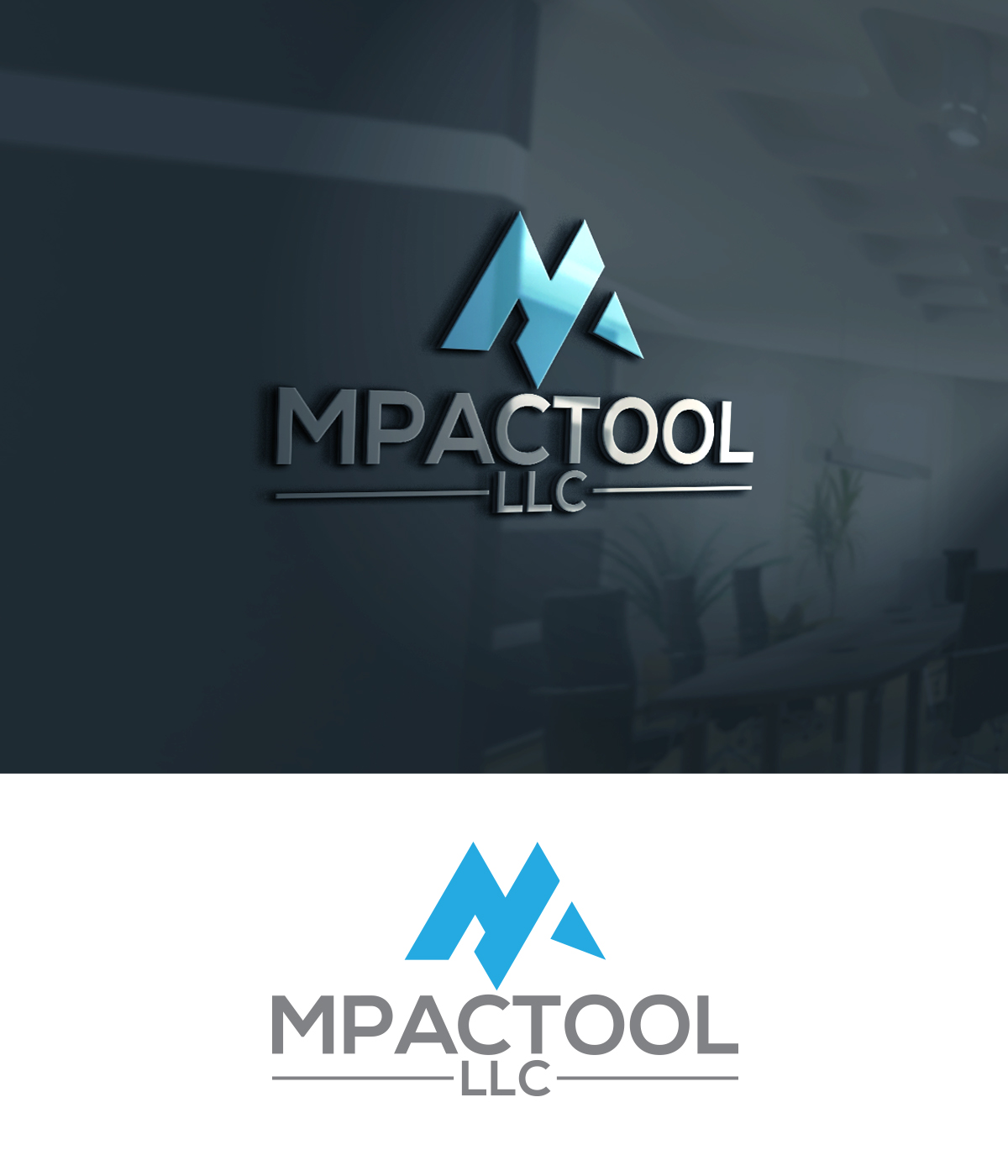 Masculine, Modern, Metal Fabrication Logo Design for Mpactool, LLC by ...