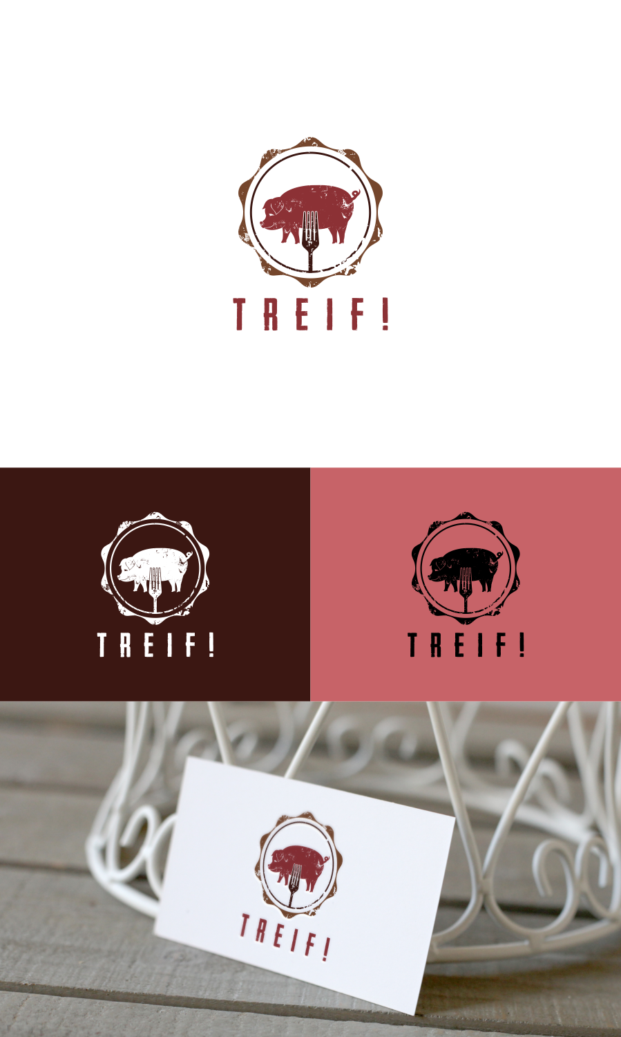 Serious, Bold, Religious Logo Design for "Treif" or "TREIF" AND Hebrew ...