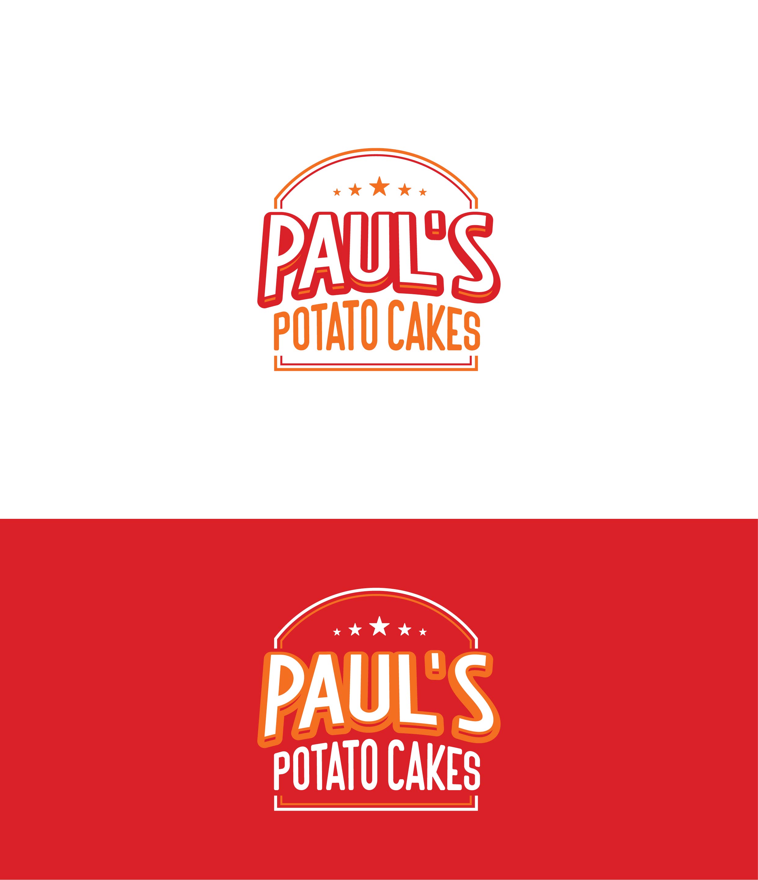Logo Design for PAUL'S POTATO CAKES by phosphorus | Design #23947325