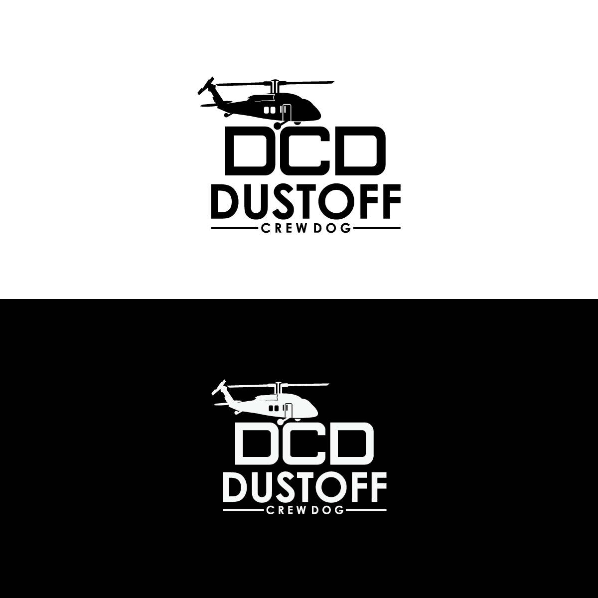 Logo Design for "Dustoff Crew Dog" or abbreviated as (DCD) by Graphic ...