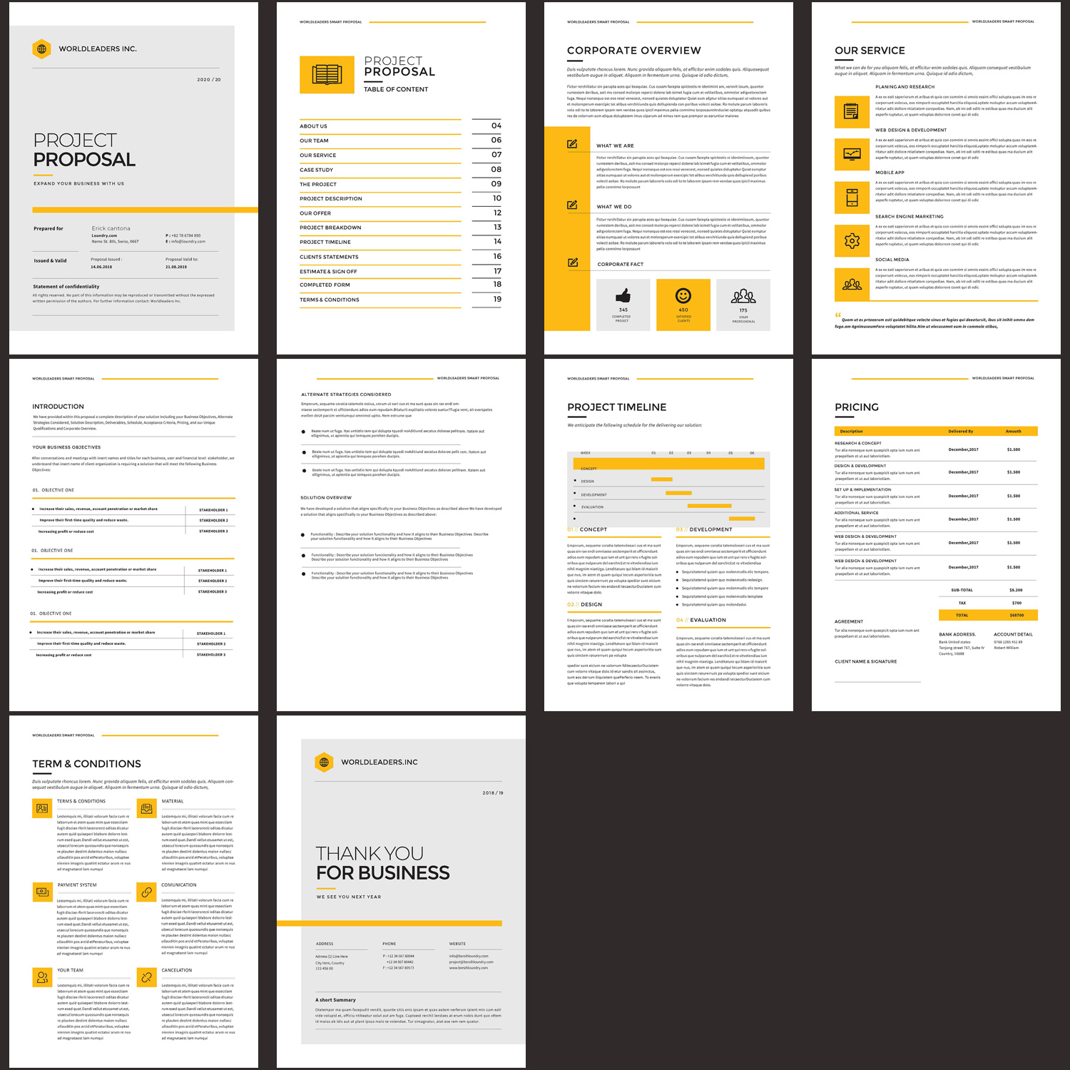 Bold, Serious Word Template Design for a Company by Power Design ...