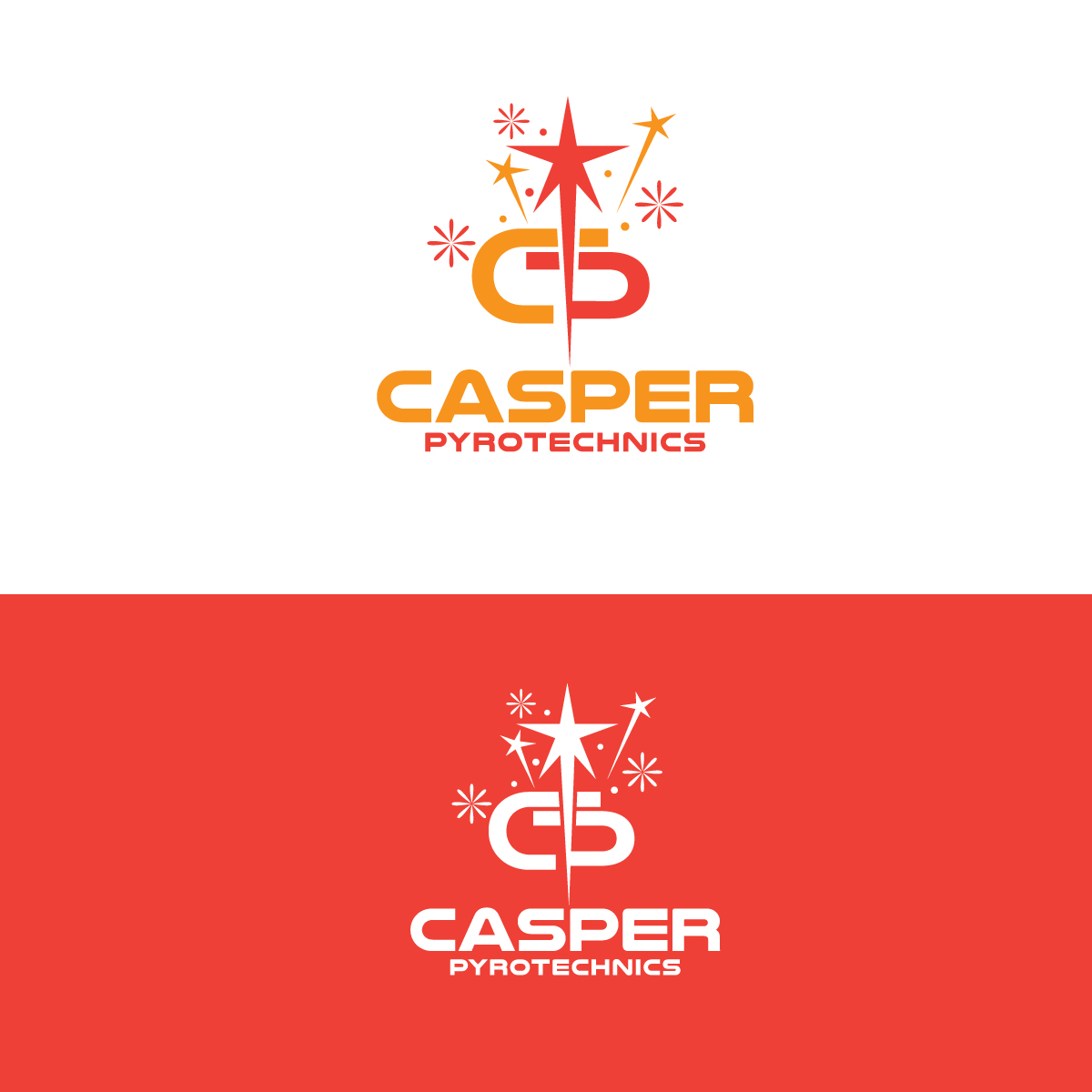 Bold, Colorful Logo Design for Casper Pyrotechnics by Graphic Bricks ...