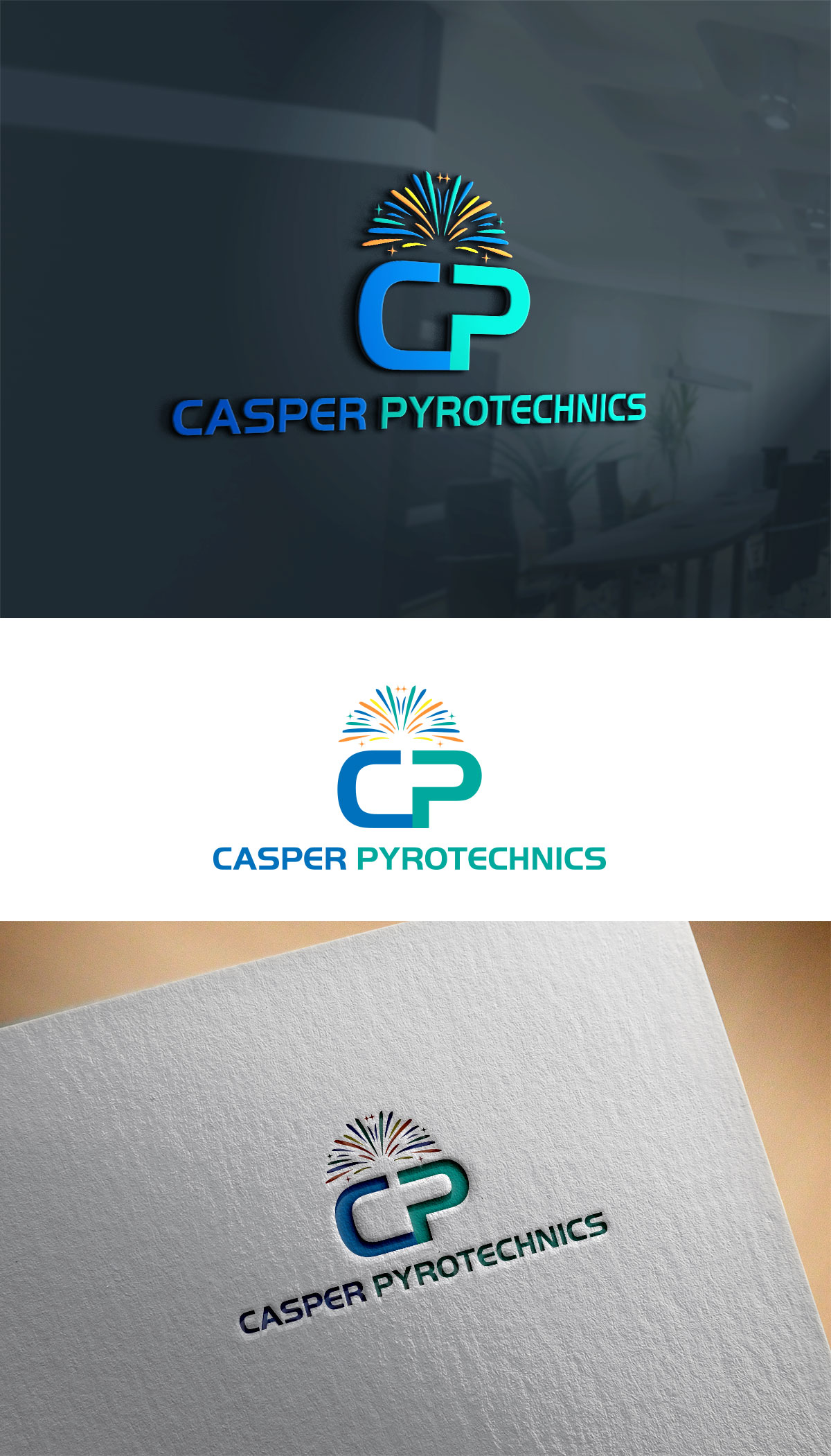 Bold, Colorful Logo Design for Casper Pyrotechnics by logograph ...