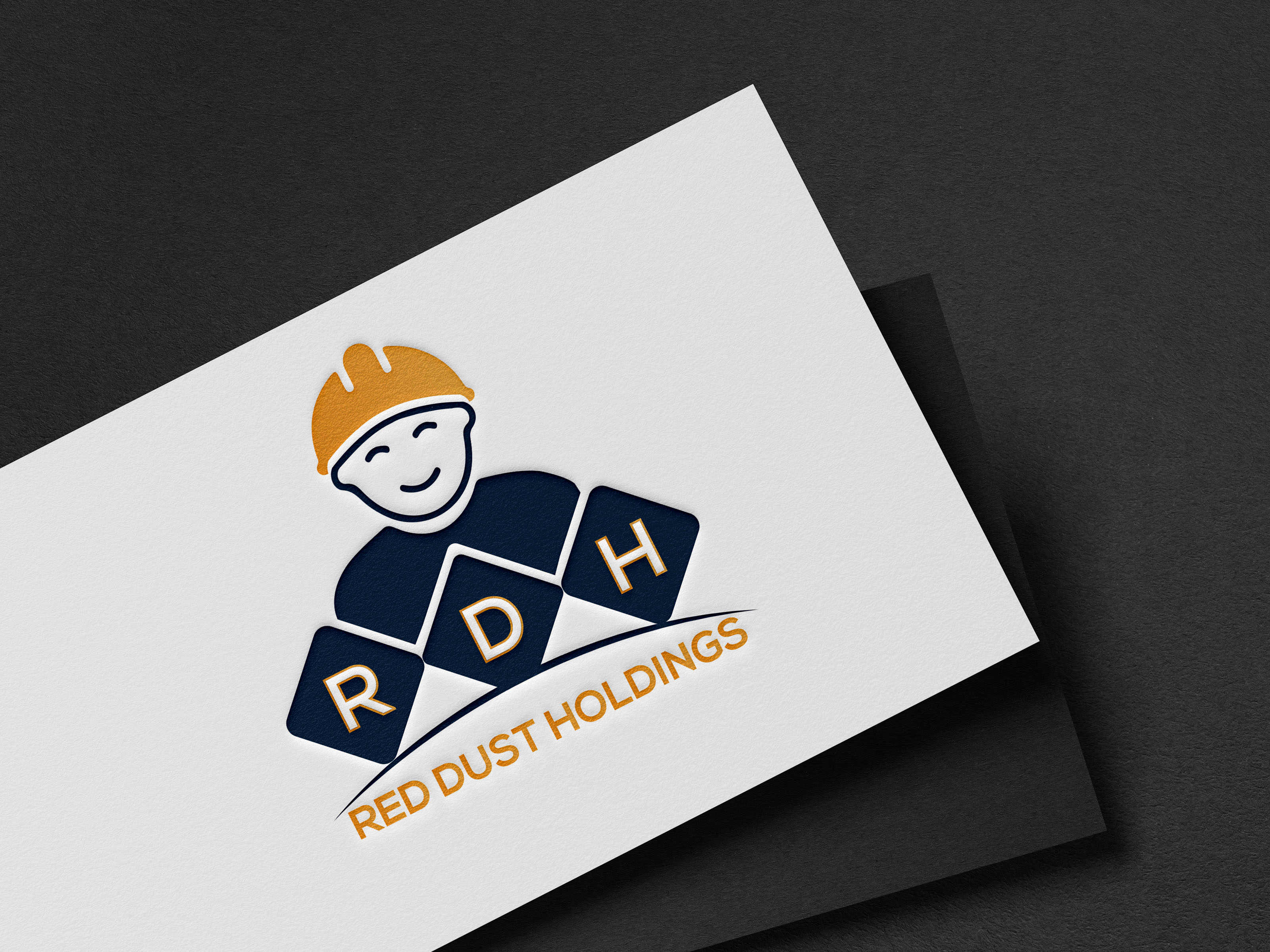 Masculine, Colorful, Civil Engineer Logo Design for RDH / Red Dust ...