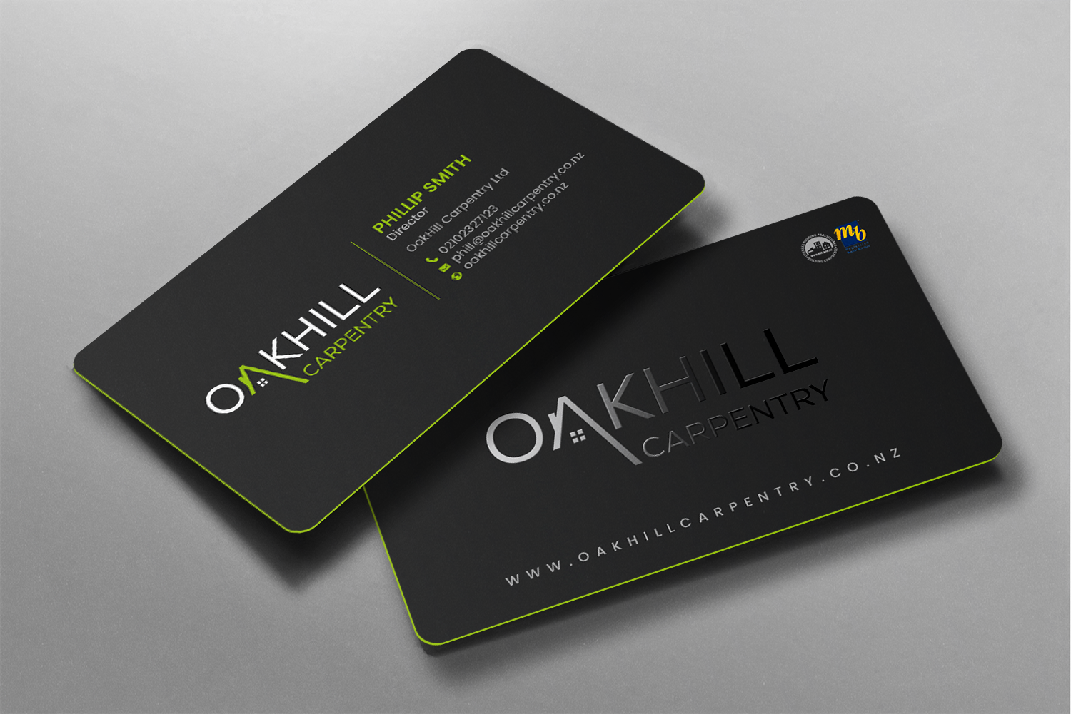Serious, Modern, Carpentry Business Card Design for a Company by ...