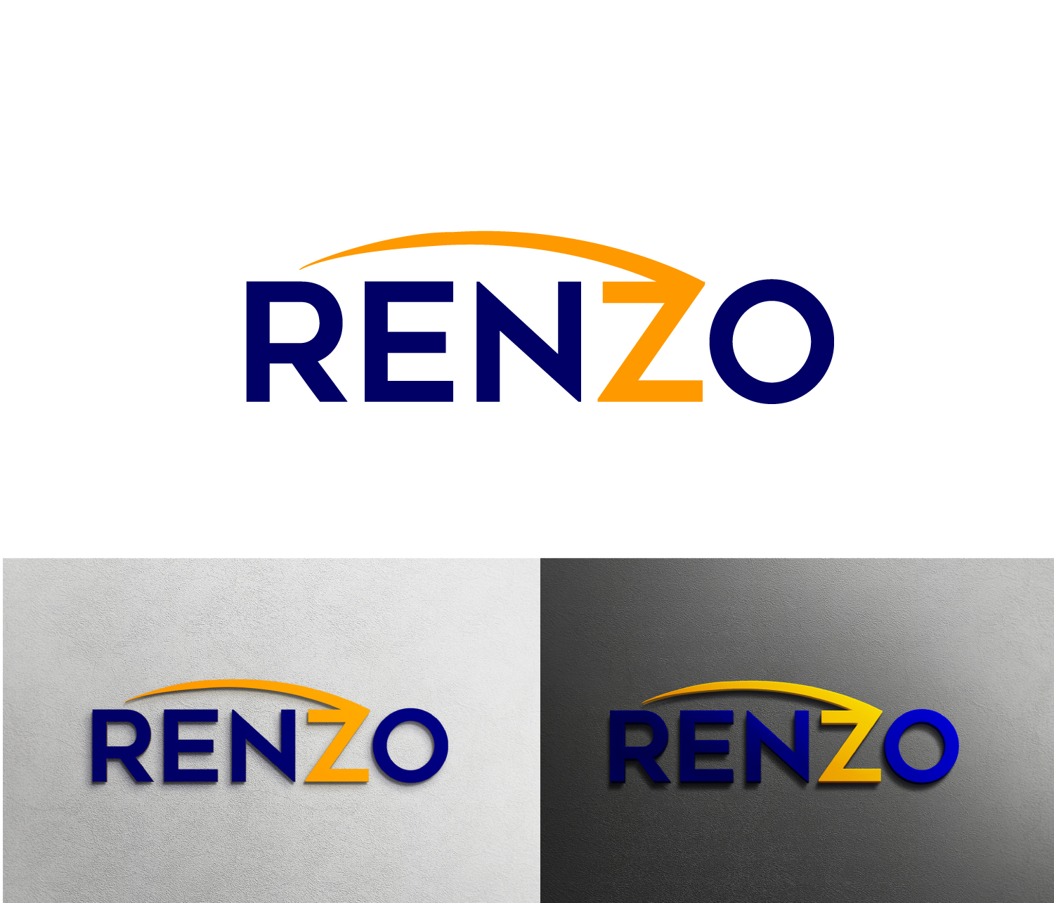 Masculine, Bold, Construction Logo Design for The logo is only be "RENZO". by Rupok MT | Design ...