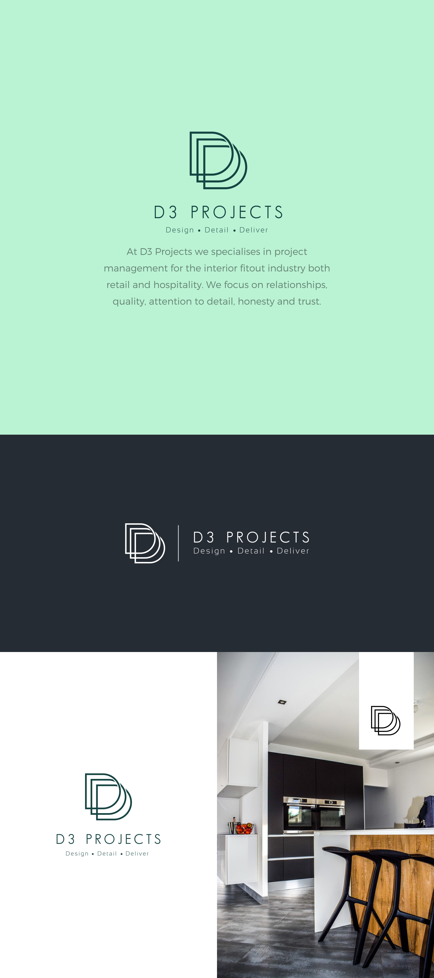 Professional, Masculine, Interior Design Logo Design for D3 Projects (Company Name) Design ...